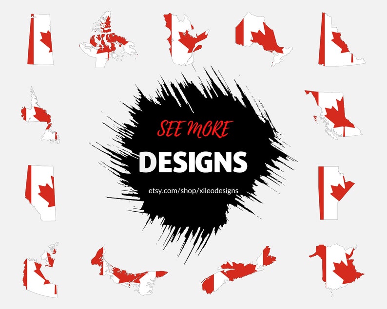Nova Scotia Map Canada Flag SVG Canadian Province Banner | Etsy