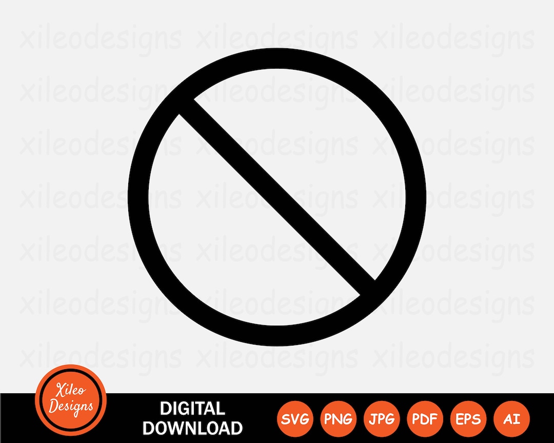 Restriction Round Icon SVG Restricted Warning Caution Sign Symbol ...