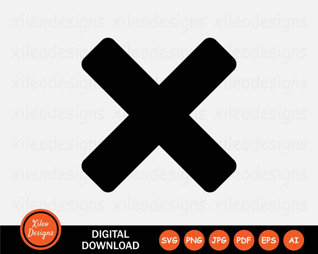 Cancel Icon SVG Cross Deny Wrong Incorrect Delete Close Png Jpg Eps Ai ...