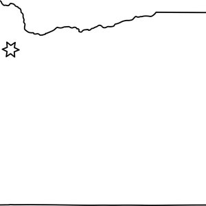 Salem Oregon OR Capital City Position on a State Map USA Vector Digital ...