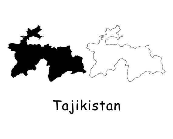 Blank Map Central Asia