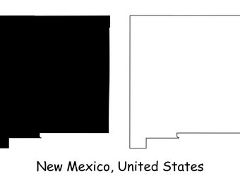 Nm Usa Map Svg - Etsy