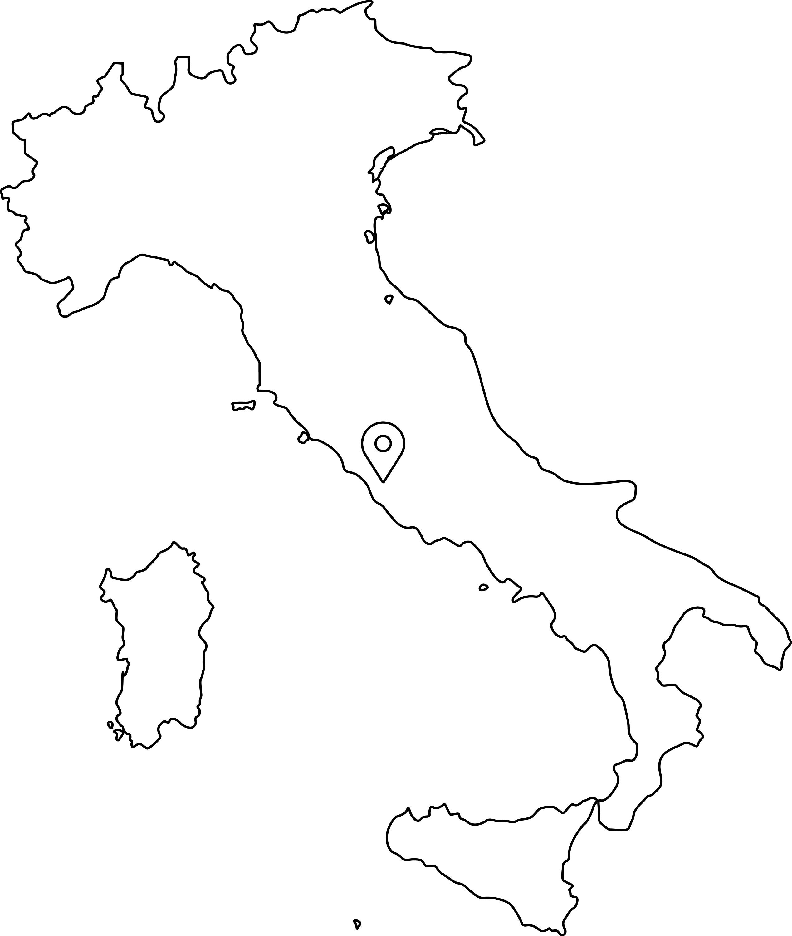 Rome Italy Map Capital City Country Location Pin Black White | Etsy