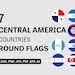 Central America Countries Round Flags SVG Bundle Set, Country Circle ...