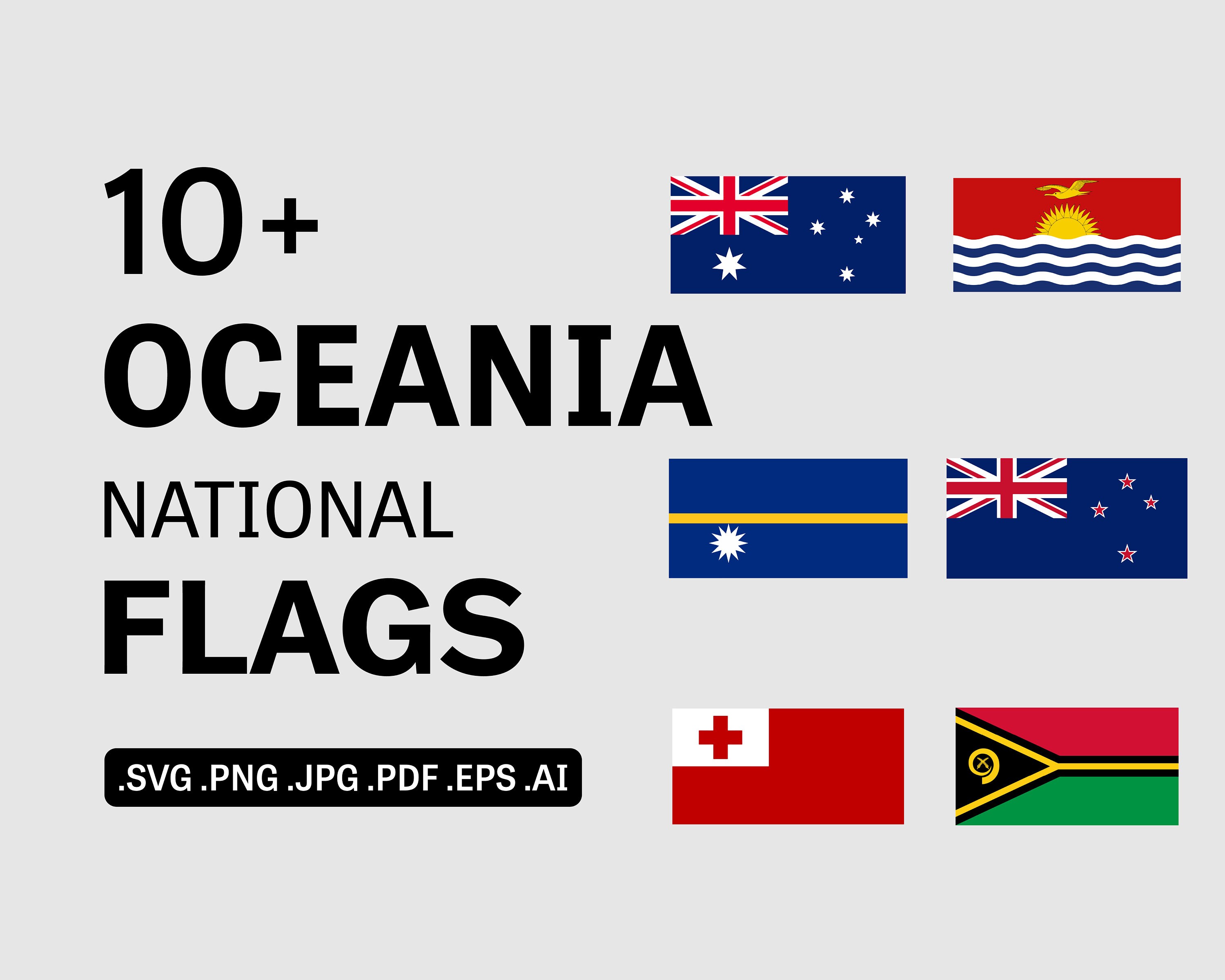 Oceania Flags