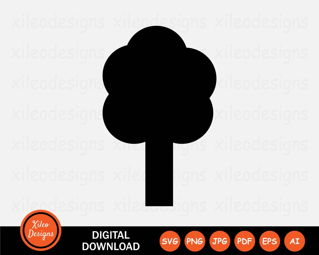 Tree Icon SVG - Plant Nature Woods Forest Garden Park Silhouette Sign ...