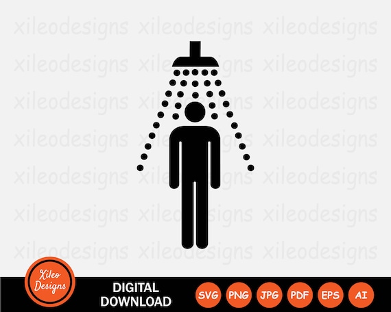 Badkamer Teken Vector