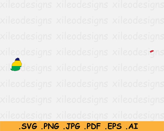 Carte de Maurice Flag SVG Mauritian Cricut Cut File Country | Etsy France