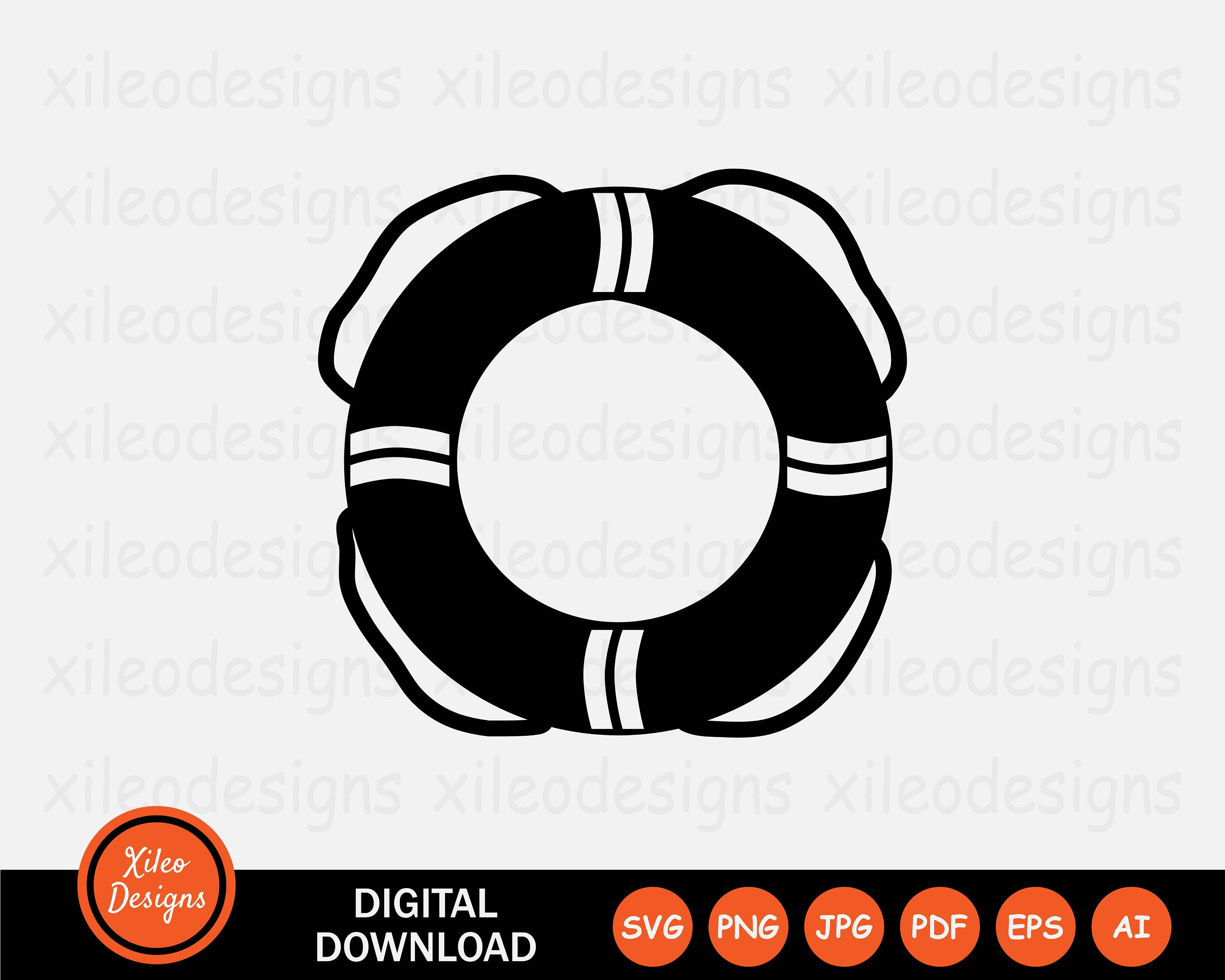 Lifebuoy SVG Ring Life Buoy Float Floatation Emergency Rescue Symbol ...
