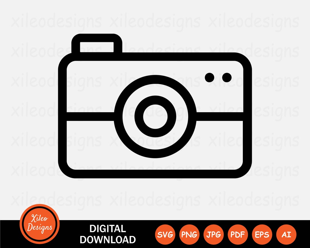 Camera Icon SVG Photo Image Photography Media Lense Pic Graphic Vector ...