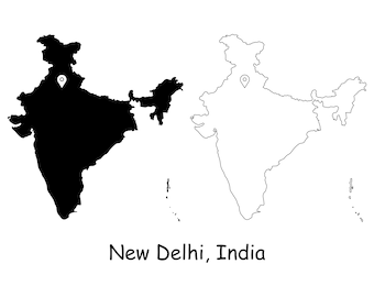 India Map Svg | Etsy India