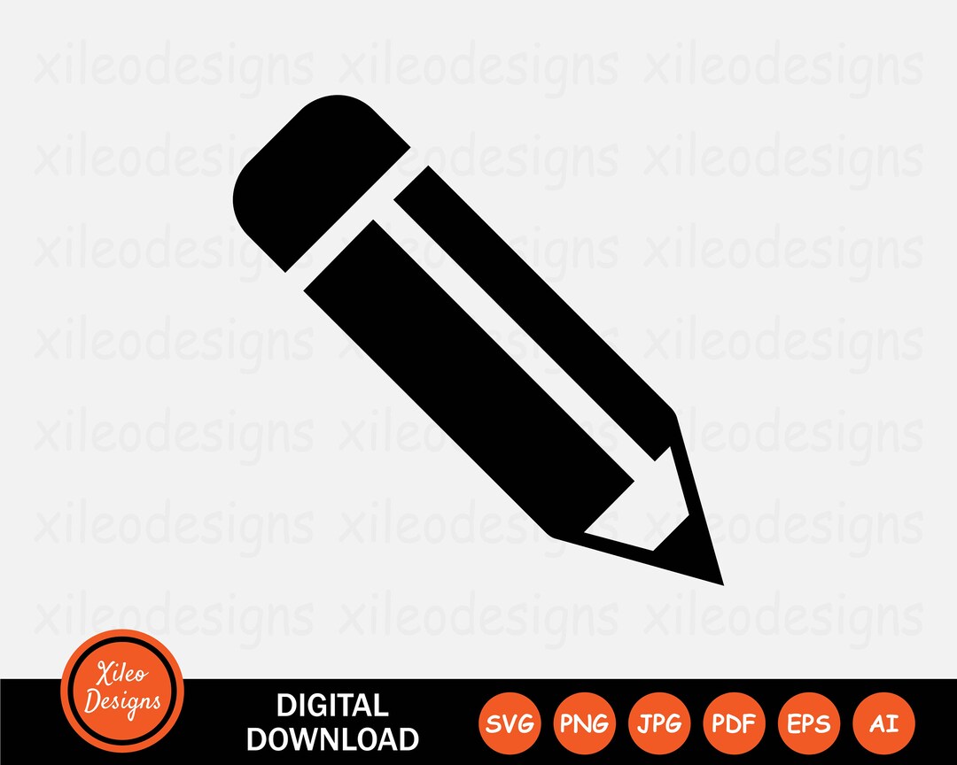 Edit Pencil Icon SVG Pen Editor Write Draw Stationary Png Jpg Eps Ai ...