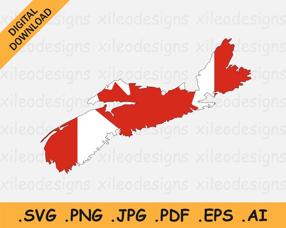 Drawing & Illustration Canadian Province Banner Nova Scotia SVG Canada ...