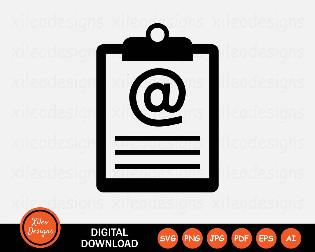 Clipboard Contract Icon SVG Contact Document Form Note Png Jpg Eps Ai ...