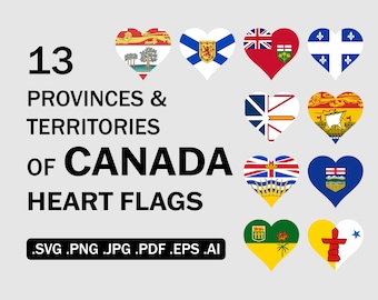 Manitoba Heart Flag - Etsy