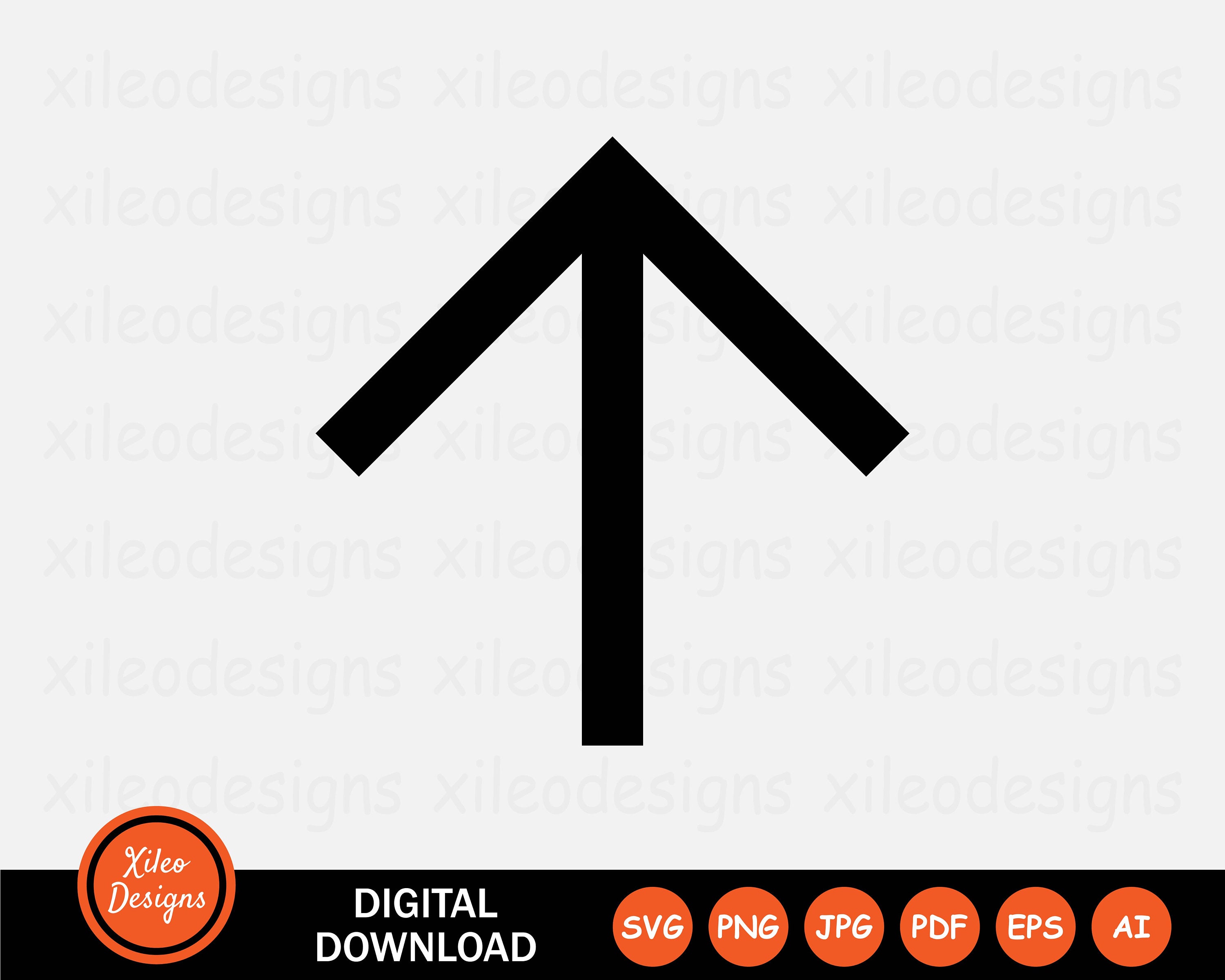 Up Arrow Icon SVG Forward Straight Ahead Entrance Upward North Enter ...