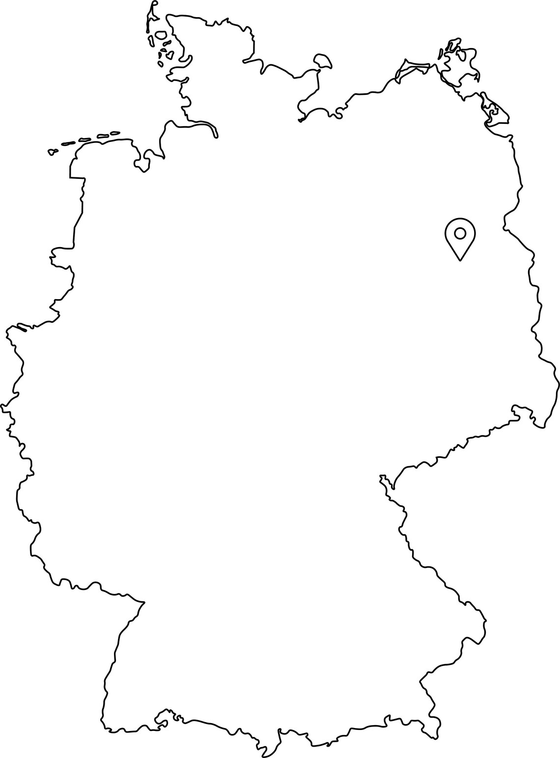 Berlin Germany Map Capital City Country Location Pin Black - Etsy