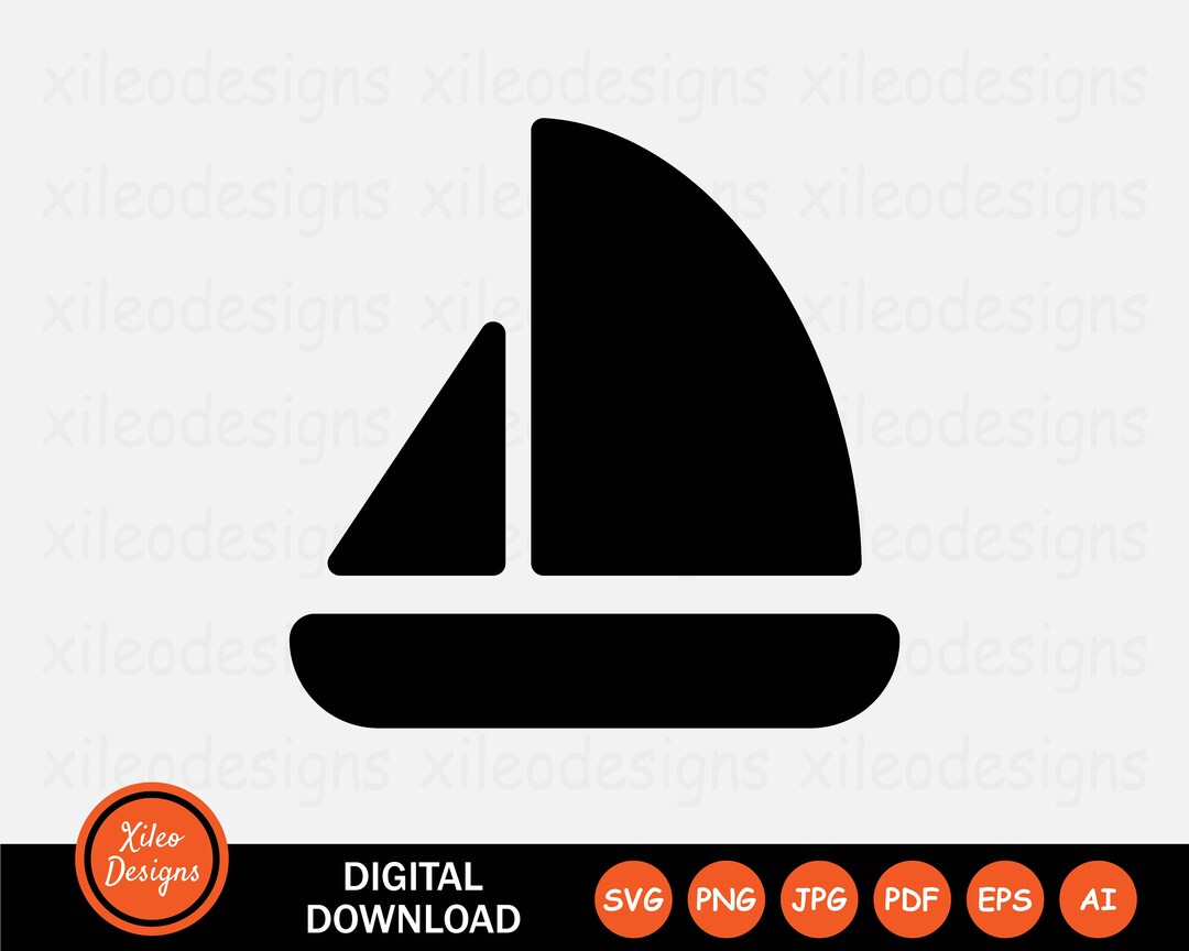 Segelboot-Symbol SVG Segelboot Yacht Schiff Meer Ozean Schiff Grafik ...