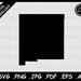 New Mexico Map SVG, NM USA State Boundary Border, New Mexican United ...
