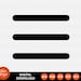 Hamburger Menu Line Icon SVG Three Lines Web Navigation Png Jpg Eps Ai ...
