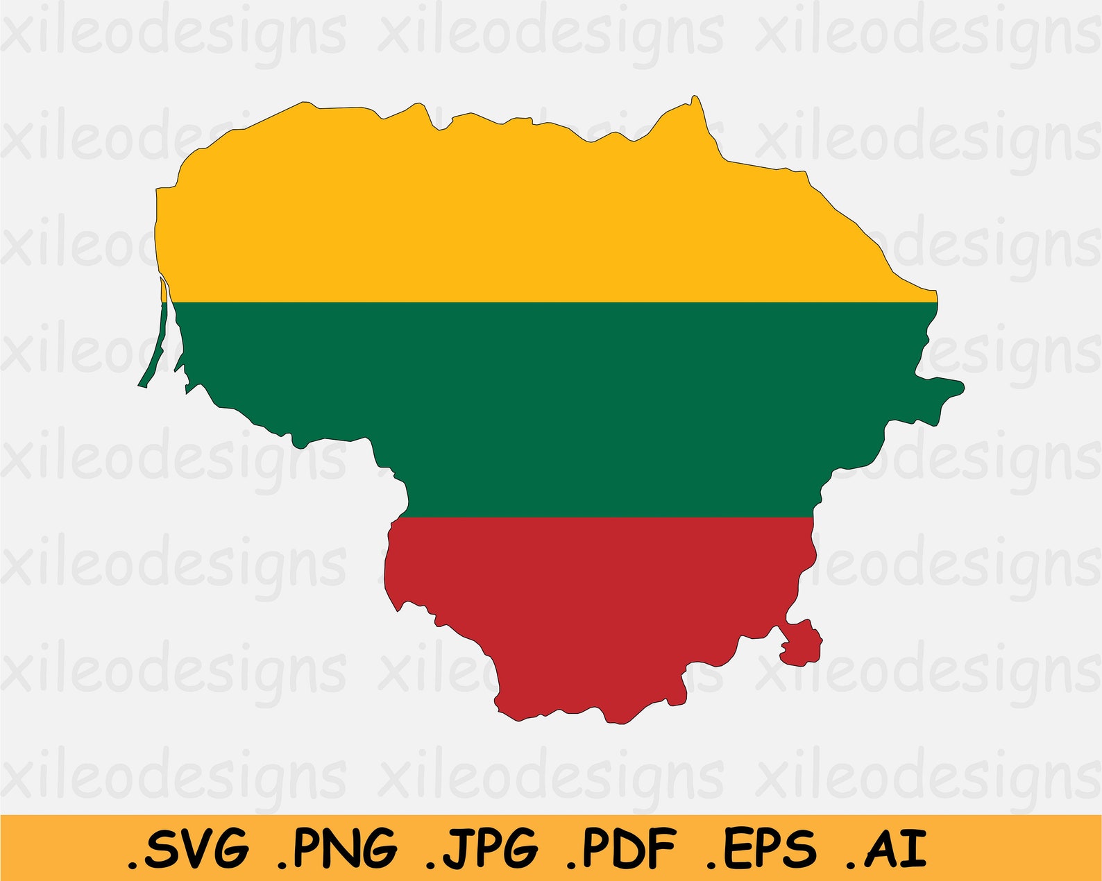 Lithuania Map Flag SVG Lithuanian SVG Cricut Cut File | Etsy