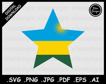 Rwanda Flag Cricut - Etsy