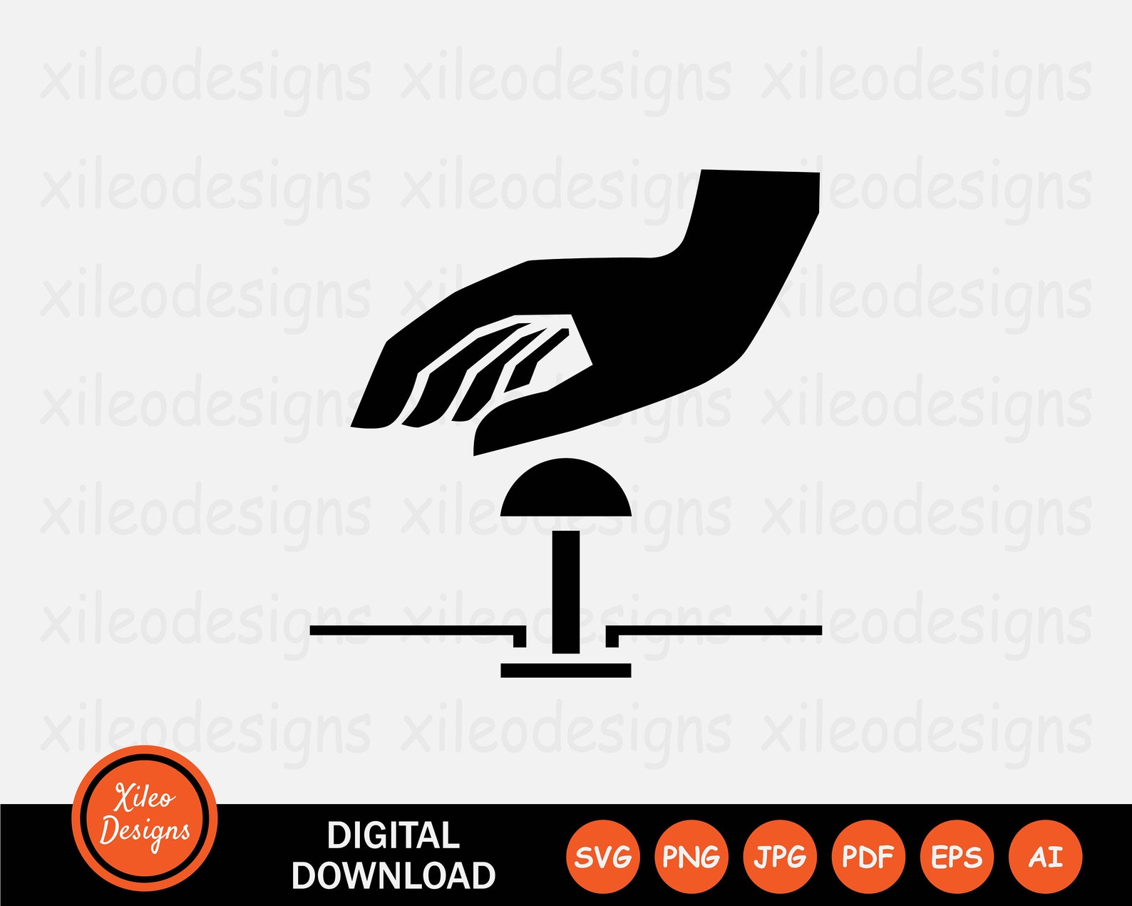 Emergency Stop Button SVG Switch Push Press off Sign Symbol Icon ...
