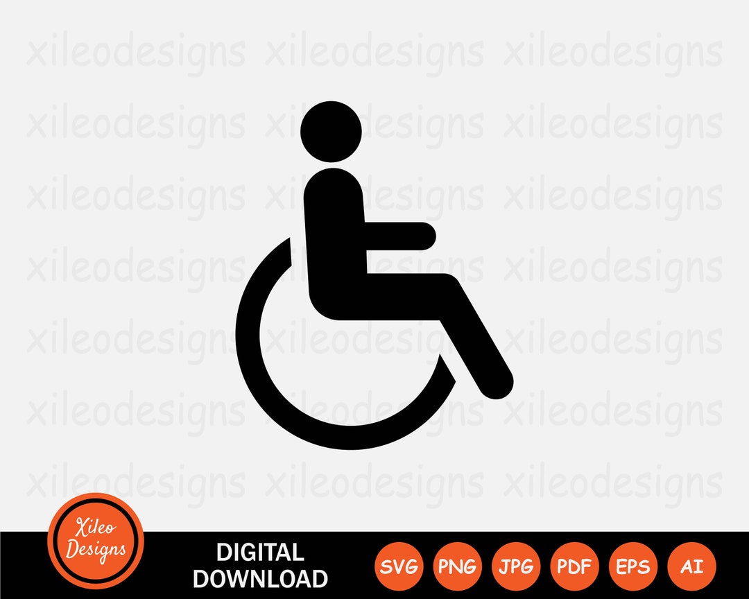Disabled Person SVG - Handicap Icon Differently Abled People Wheelchair ...