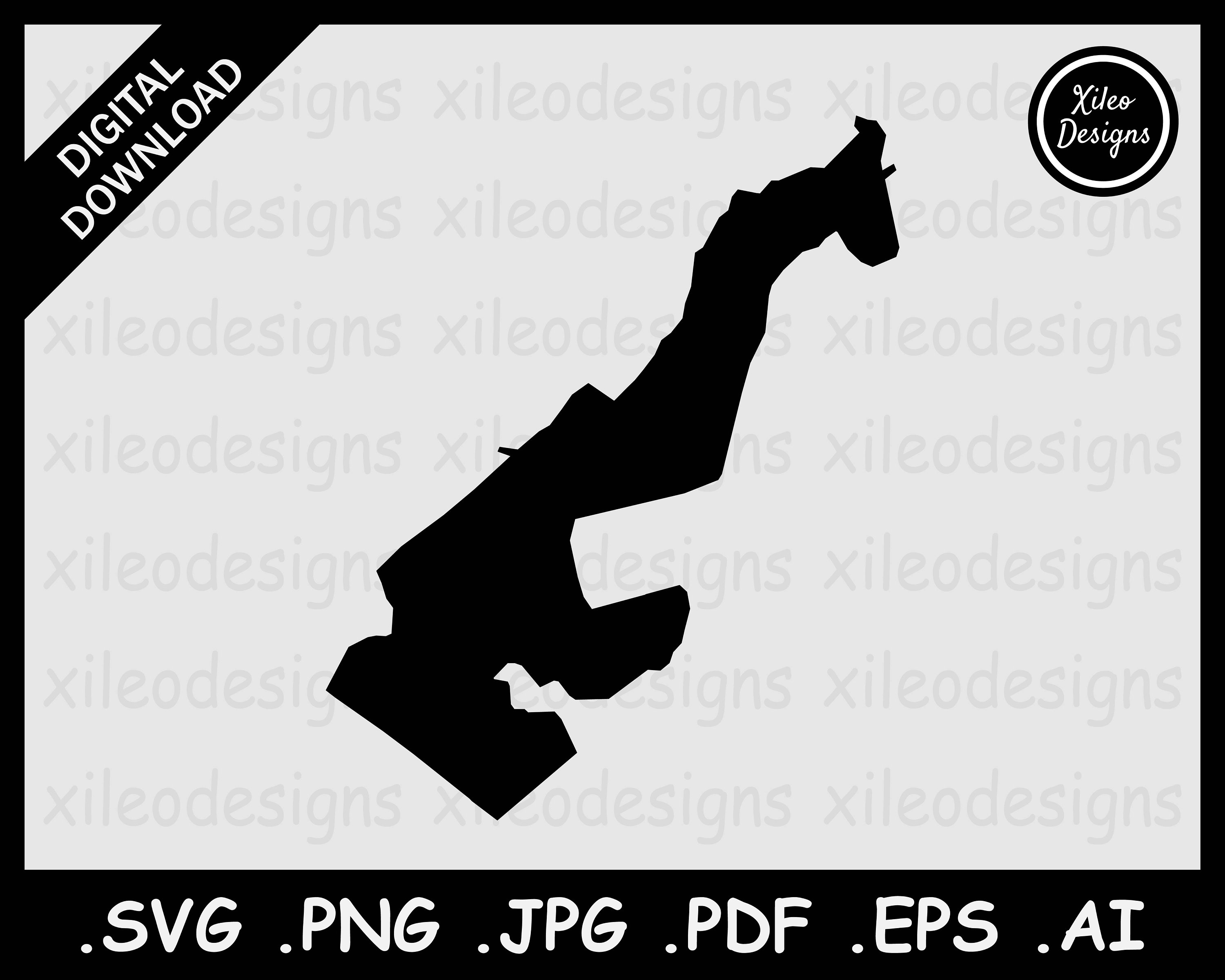 Mapa de Mónaco SVG Monacan Country National Border Boundary - Etsy México