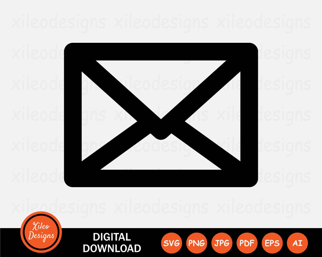 Envelope Icon SVG Mail Letter Message Postal Post Line Png Jpg Eps Ai ...