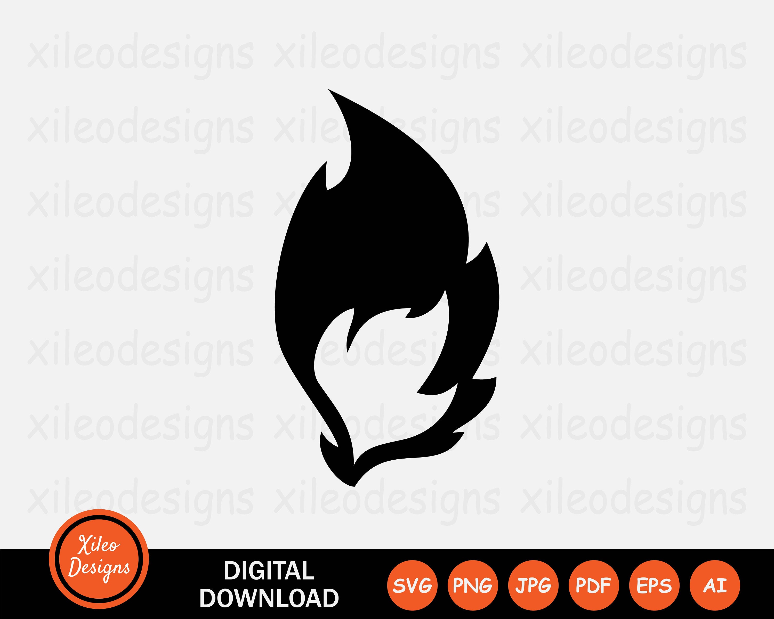 Fire Icon SVG Flame Burn Burning Light Camp Campfire Hot Flammable ...