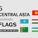 Central Asia Country Flags SVG Bundle Set - Countries Nation National ...