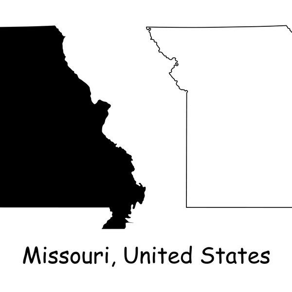 Mo Usa Map Svg - Etsy