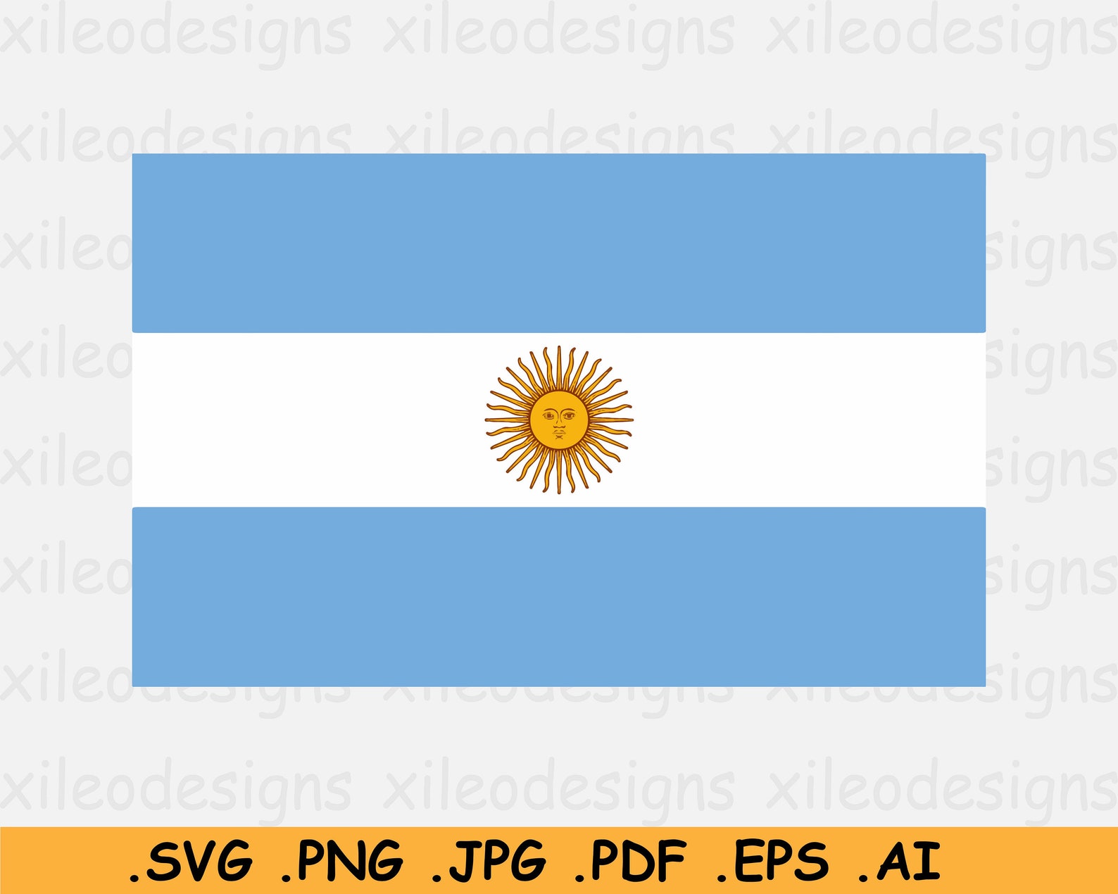 Bandera Argentina SVG, Bandera Nacional del País Argentino, Descarga ...