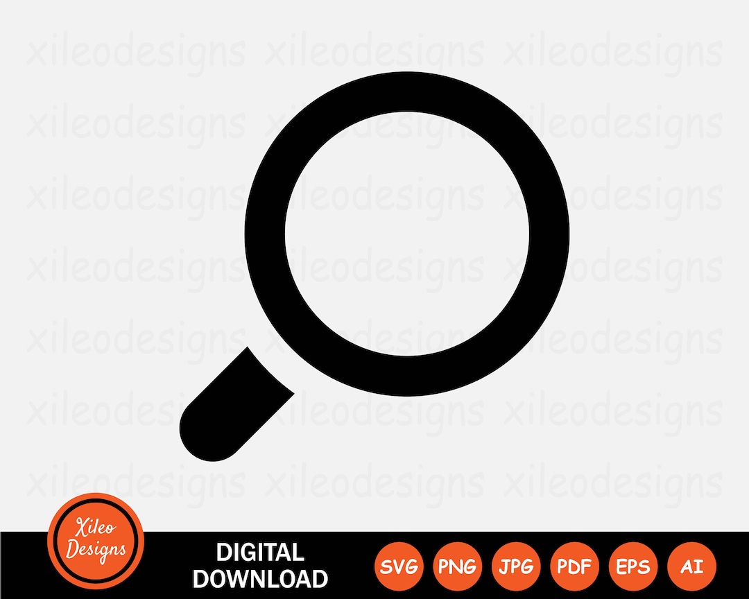 Zoom Lens Icon SVG Magnifying Glass Search Research Graphic Vector ...