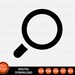 Zoom Lens Icon SVG Magnifying Glass Search Research Graphic Vector ...