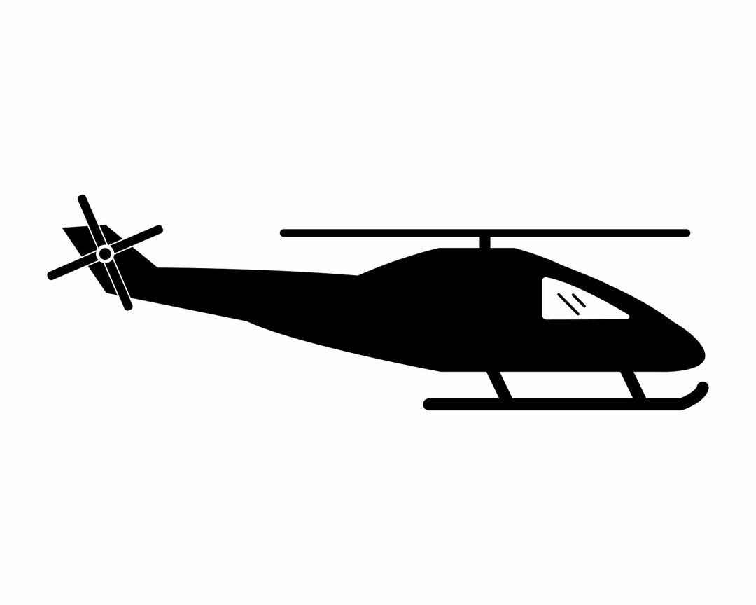 Helicopter SVG Icon, Chopper PNG Clipart, Rotorcraft Aircraft Flight ...