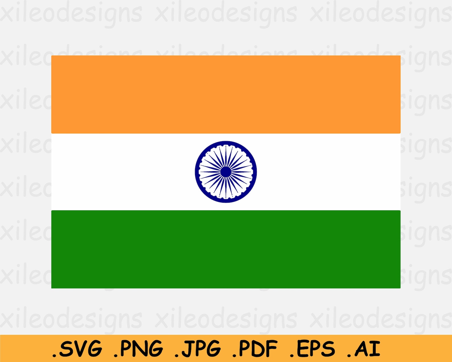 India Flag SVG Indian National Nation Country Banner Cricut | Etsy