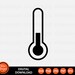 Temperature Icon SVG Thermostat Measurement Test Heat Png Jpg Eps Ai ...