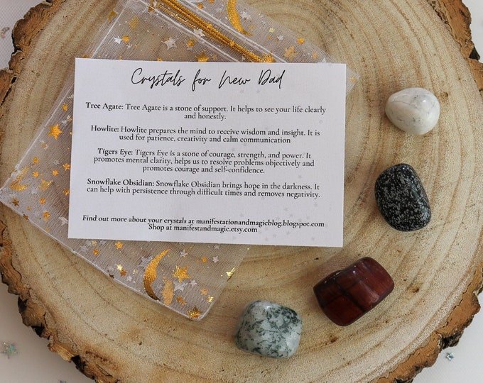 Crystals for New Dad, New Dad Crystal Set, New Dad Gifts, Dad to Be ...