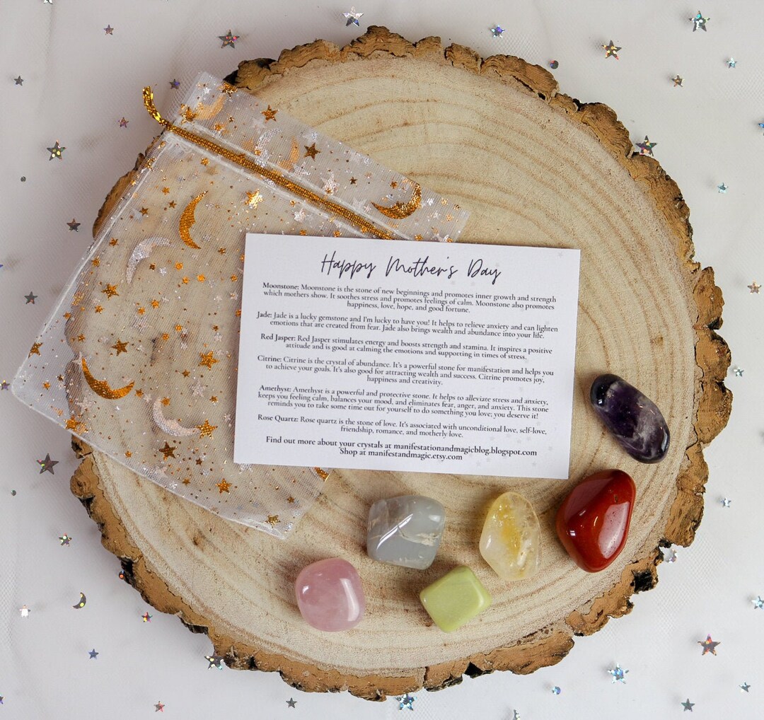 Mother's Day Crystal Set, Happy Mothers Day Gift, Personalised Gift for ...