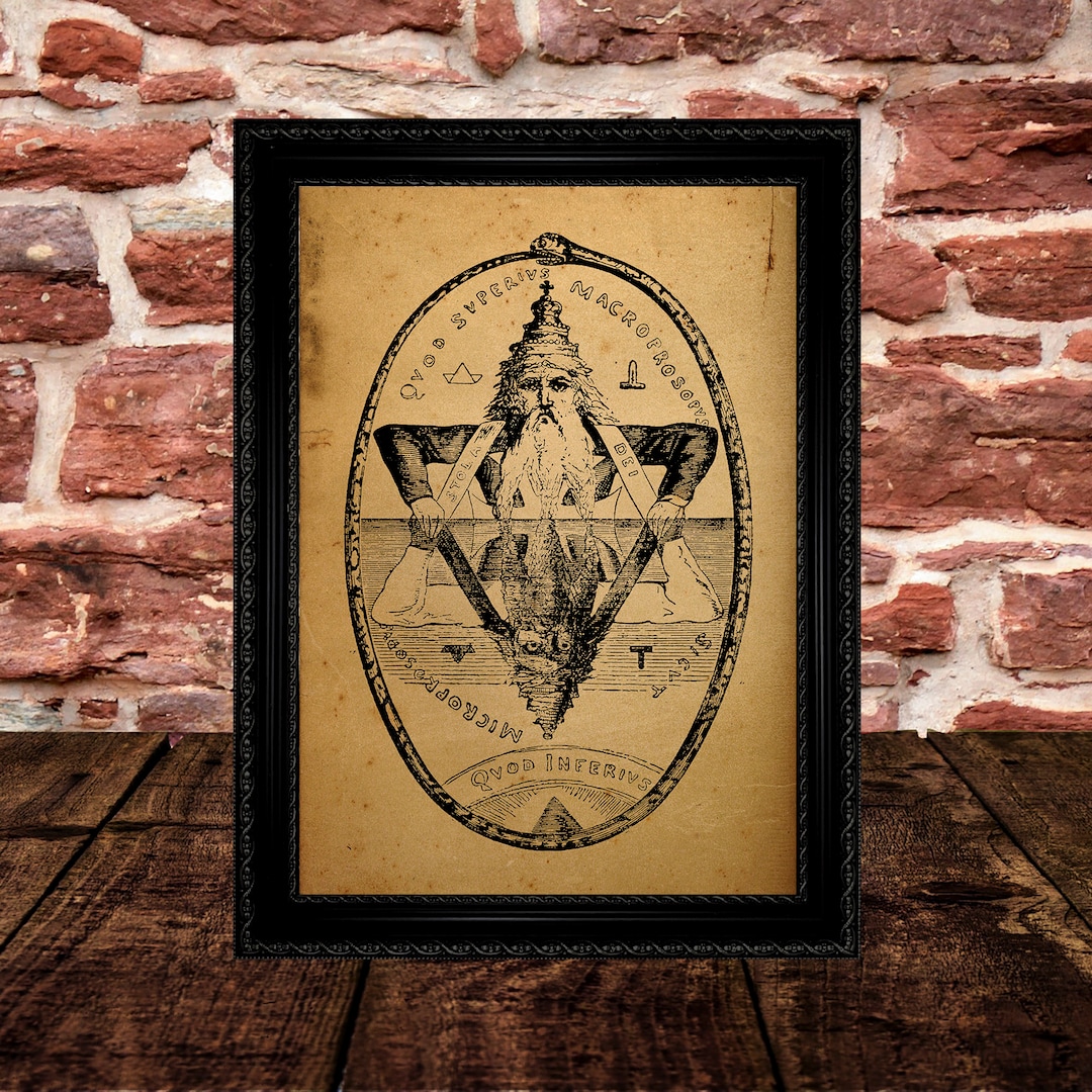 As Above so Below. Occult Style Reproduction. - Etsy