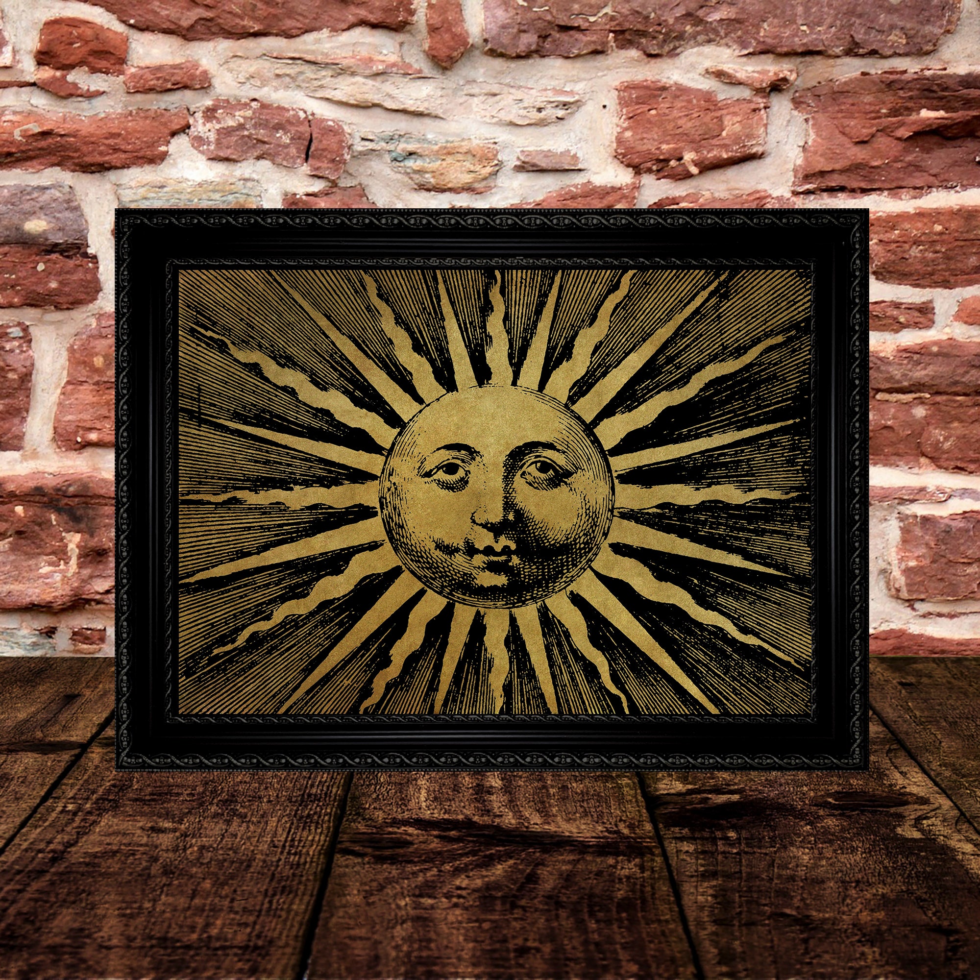 The Sun With Face. Occult Decoration. - Etsy