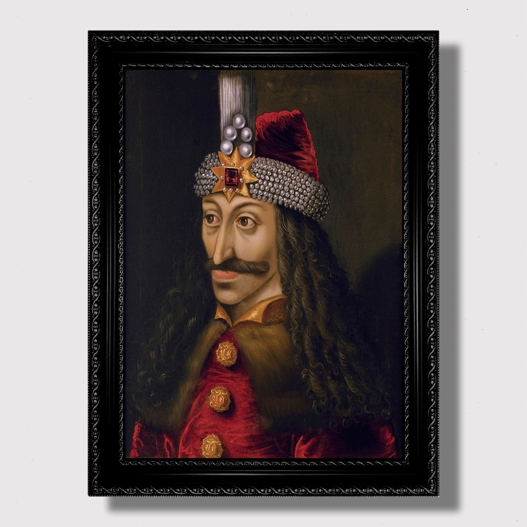 Medieval Portrait of Vlad Dracula. Dark Art Illustration. - Etsy