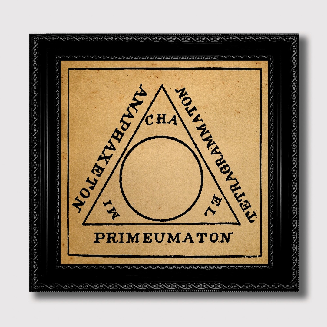 The Magical Triangle of King Solomon. Occult Style Wall Hanging. - Etsy