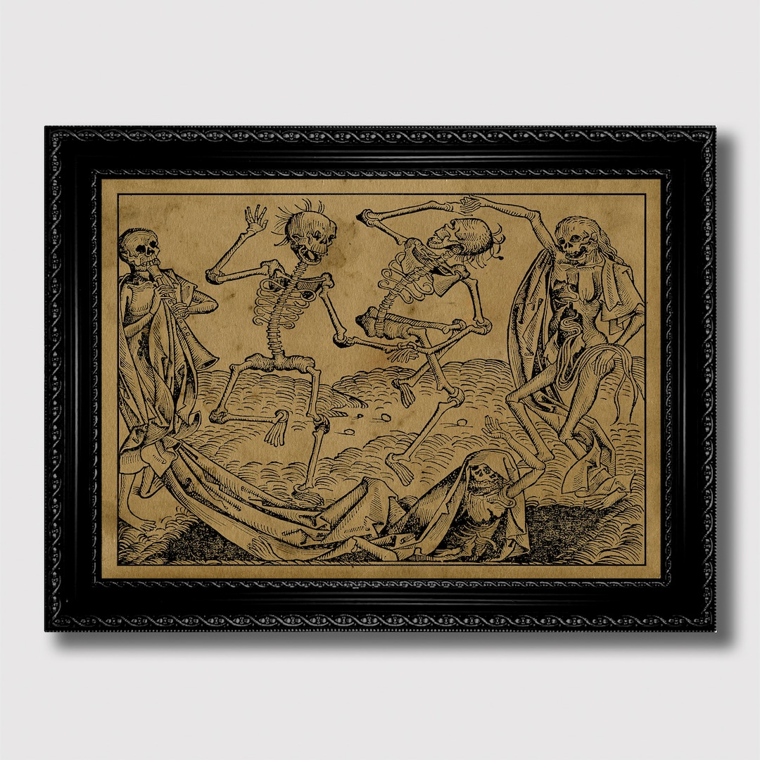 Dance of Death - Danse Macabre. Medieval Art Print. - Etsy