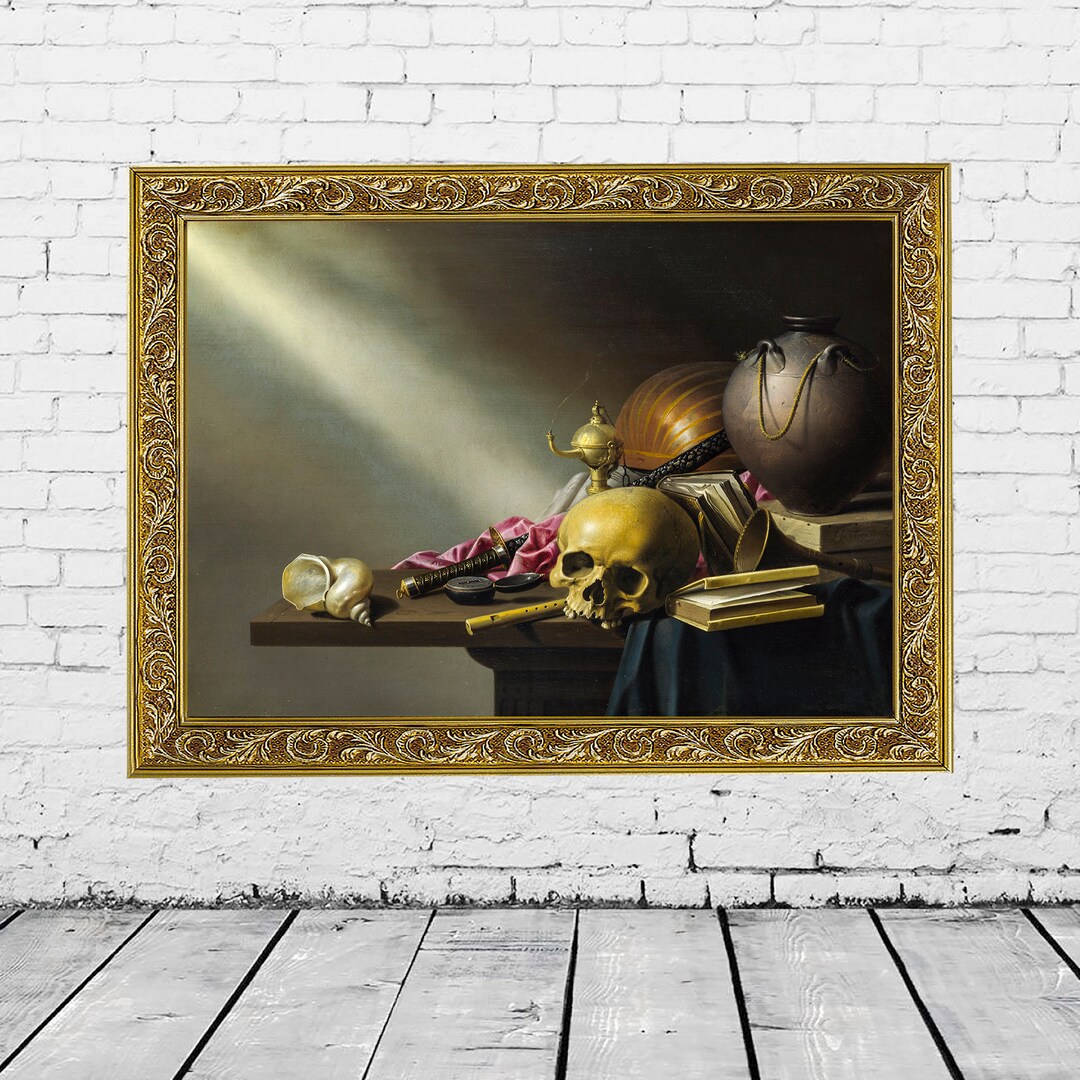 Still Life With Skull as Allegory of the Vanities. Ars - Etsy