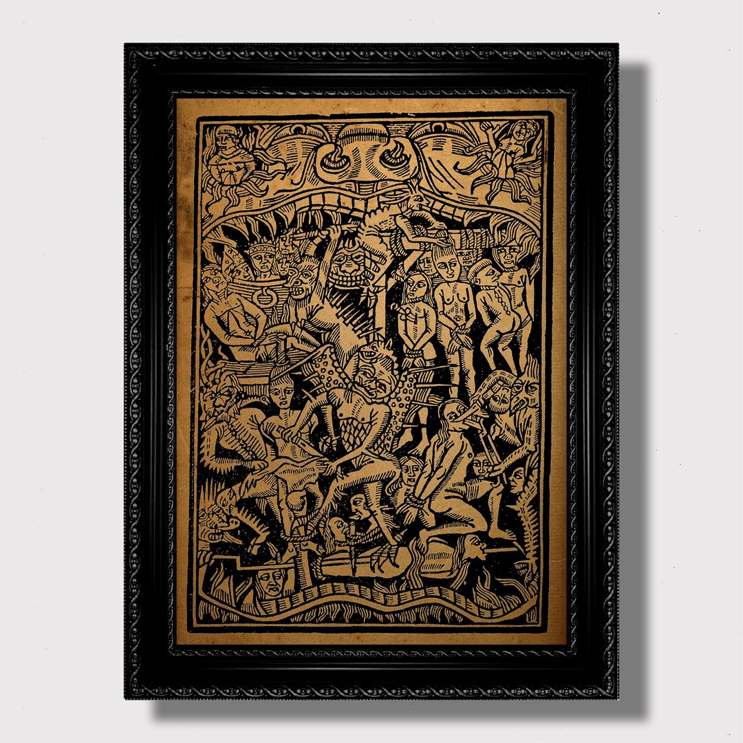 The Mouth of Hell – Devils Torment Heretics and Sinners, Medieval ...