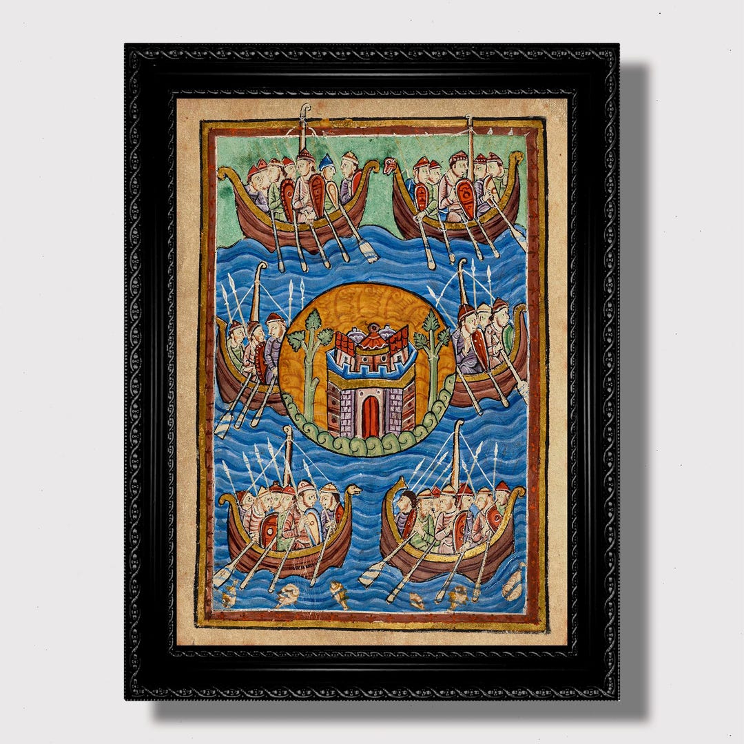 Saxon Invasion of Britain – Medieval Warrior Ships, Viking Era Army ...