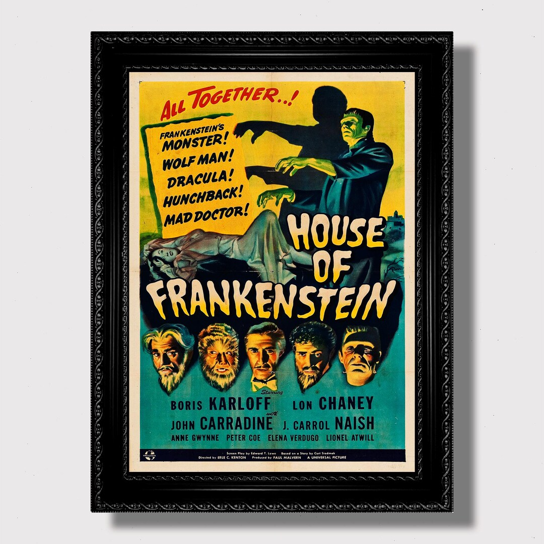 House of Frankenstein. All Monsters Together: Frankenstein, Wolf Man ...